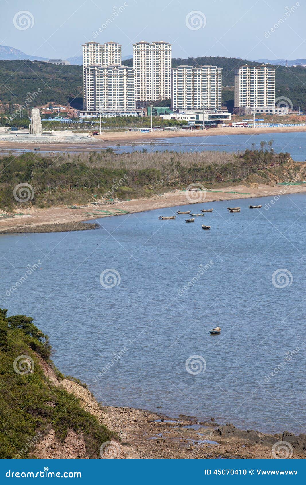 A New City Being Built by the Seashore Stock Photo - Image of buildings ...