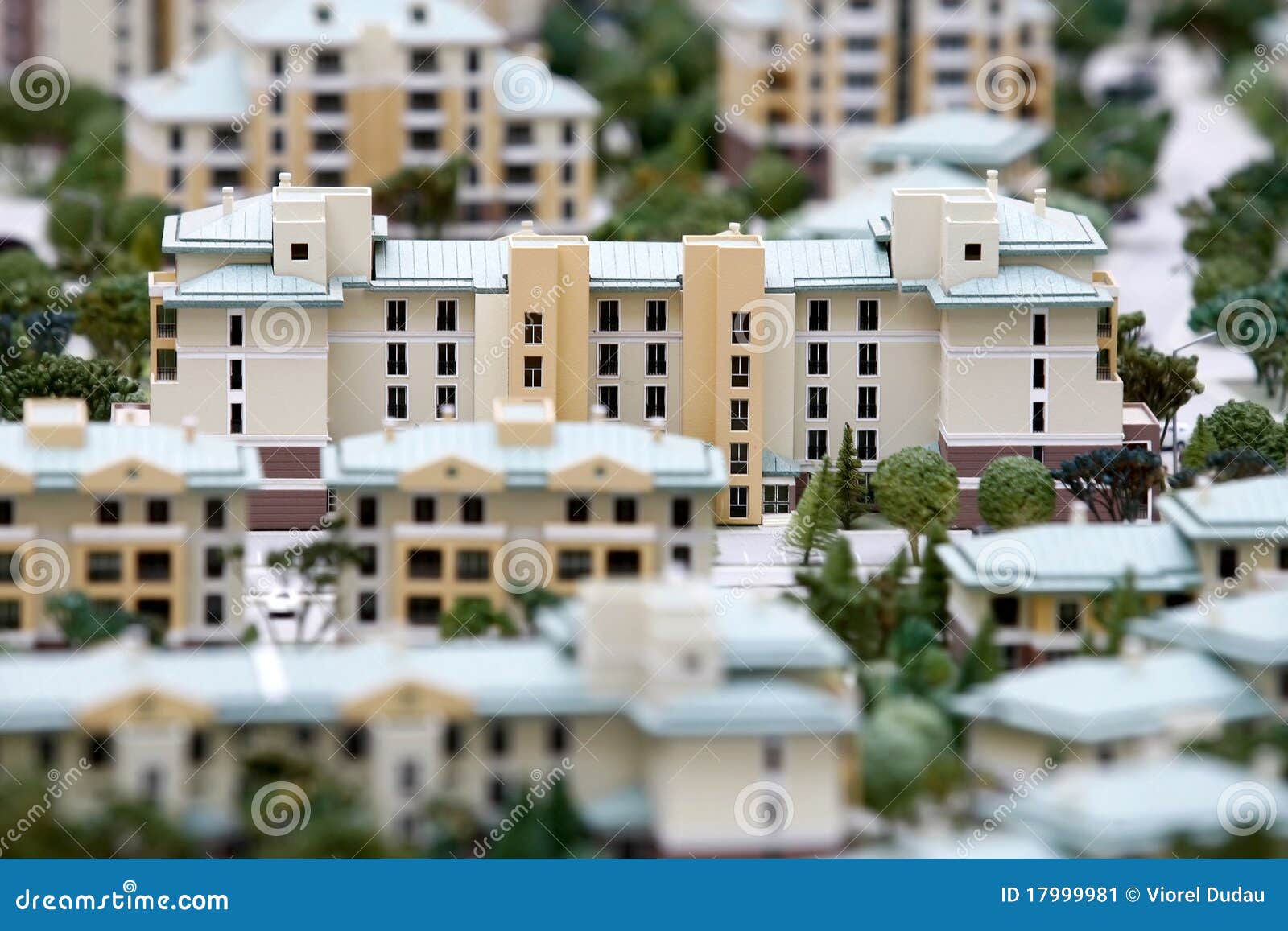 New City with Building Miniatures Stock Image - Image of miniature ...