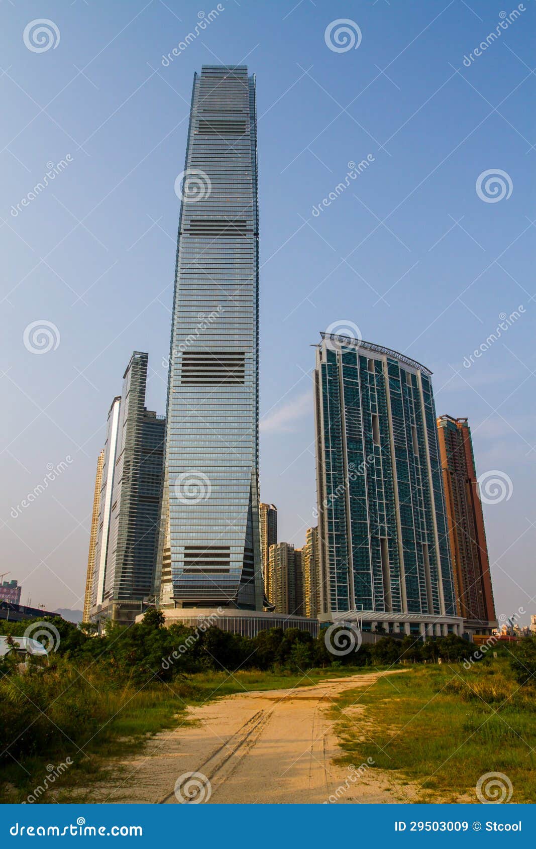New City Development in Hong Kong Stock Image - Image of background ...