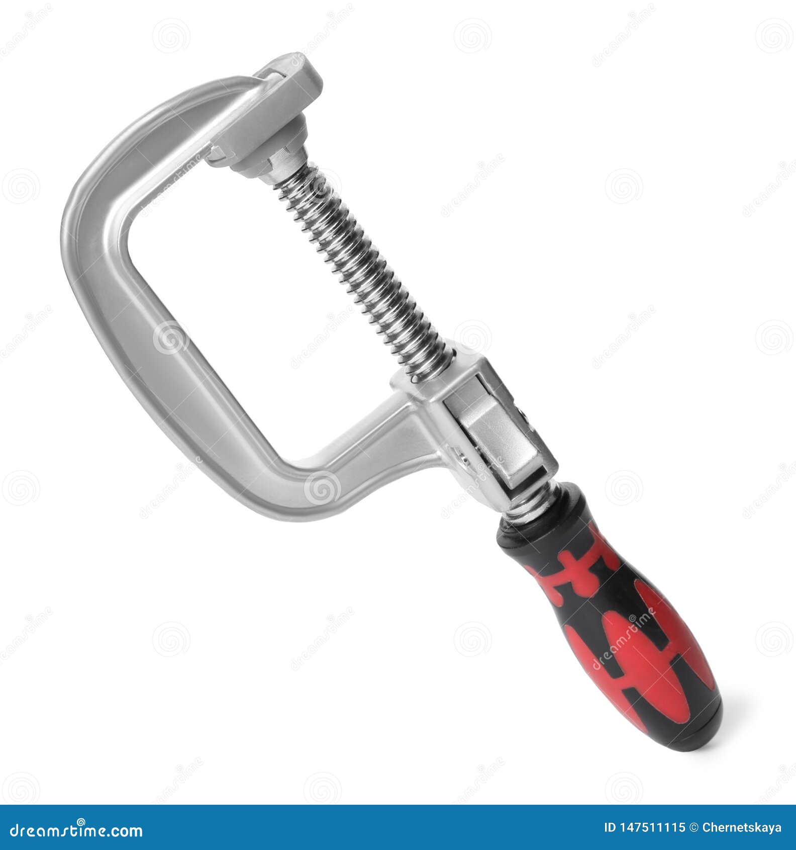 New Clamp Isolated on White. Stock Image - Image of maintenance ...