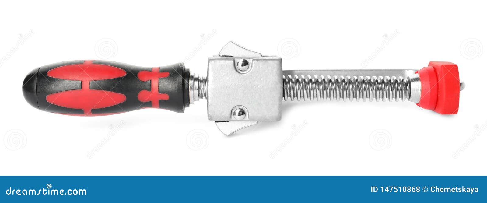 New Clamp Isolated on White. Stock Photo - Image of hand, industrial ...