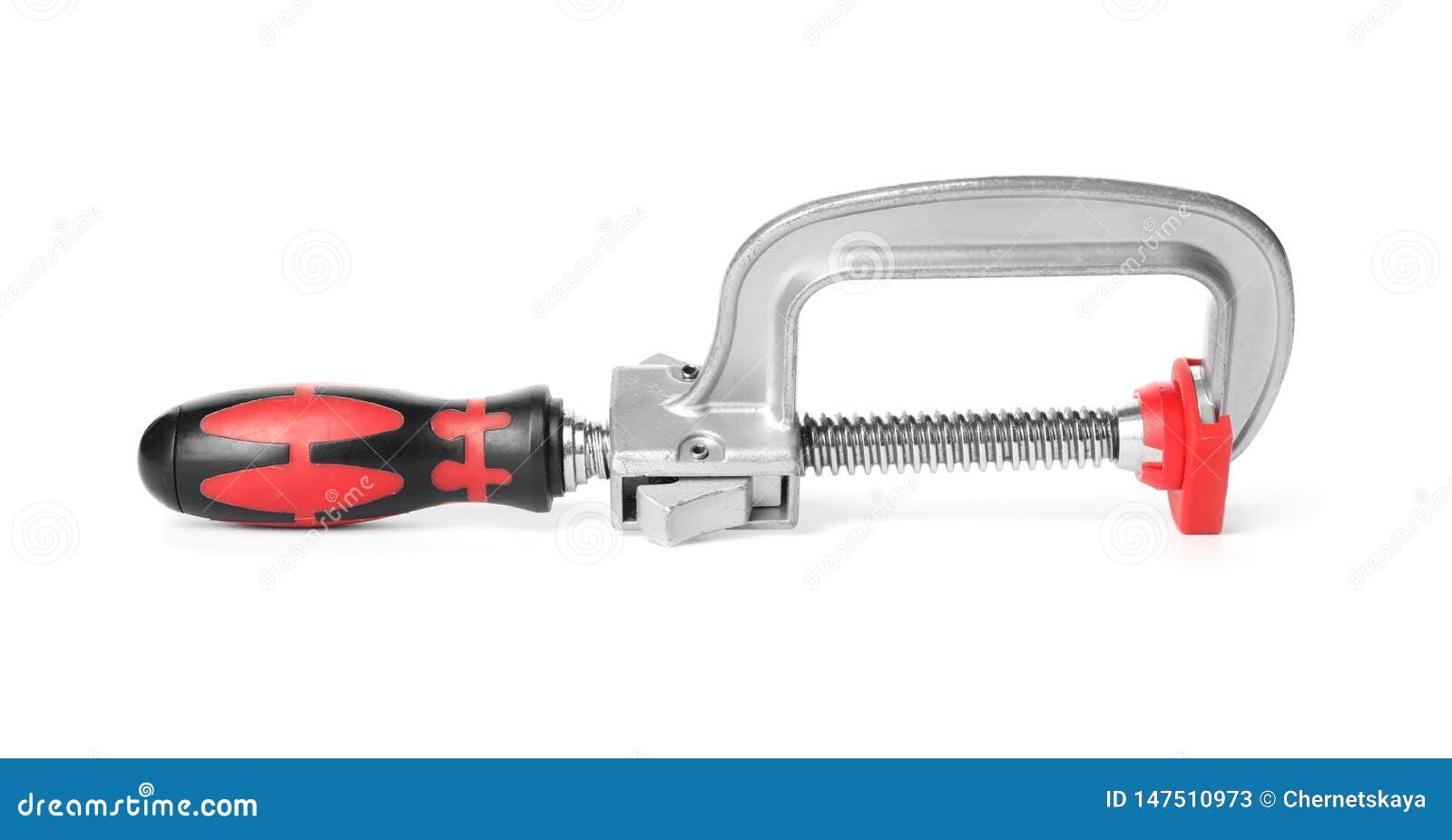 New Clamp Isolated on White. Stock Image - Image of renewal ...