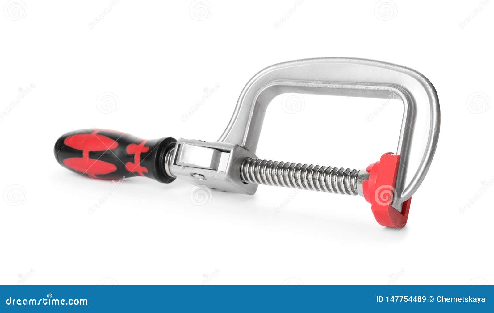 New Clamp Isolated on White. Stock Image - Image of fasten, joiner ...