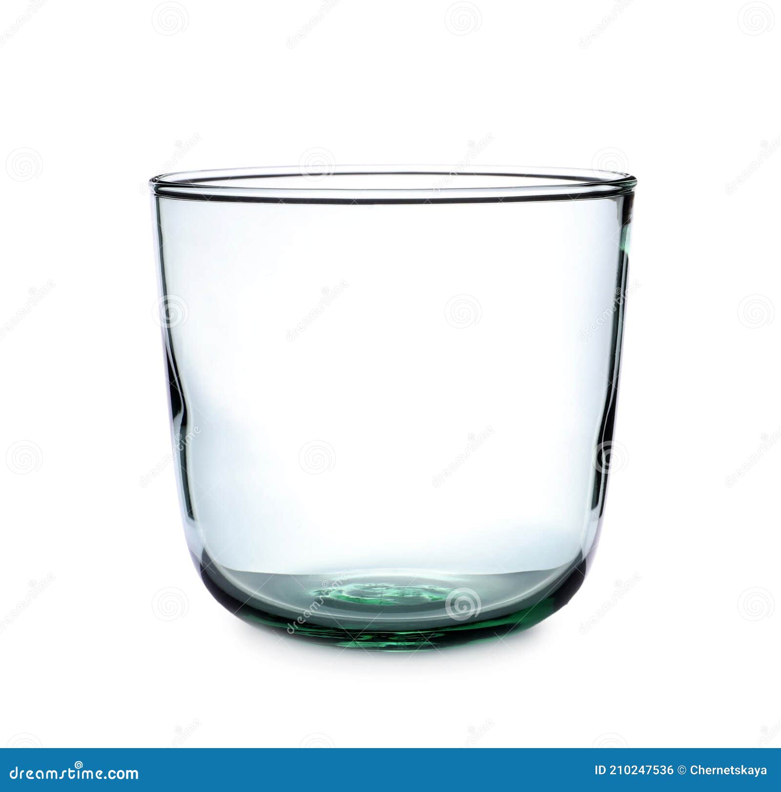 New Clean Empty Glass Isolated on White Stock Photo - Image of ...