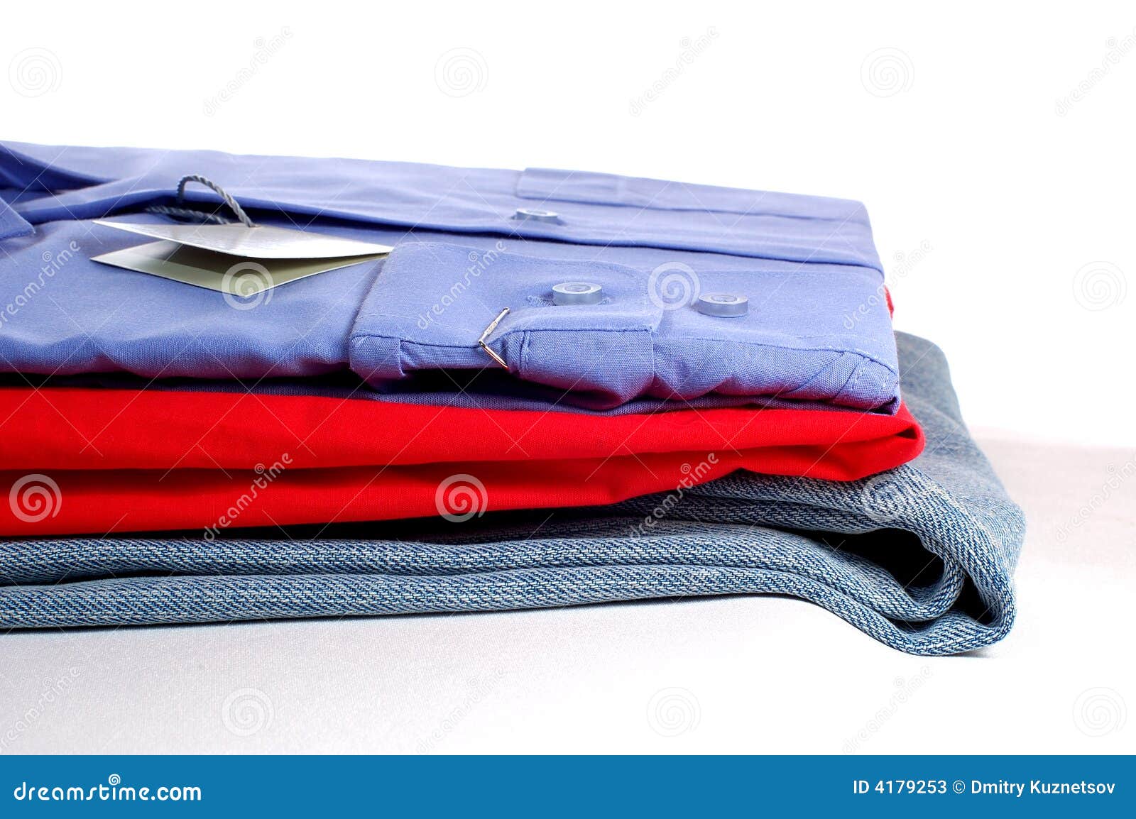 New clothers stock image. Image of folded, closeup, retail - 4179253