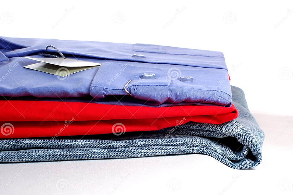 New clothers stock image. Image of folded, closeup, retail - 4179253