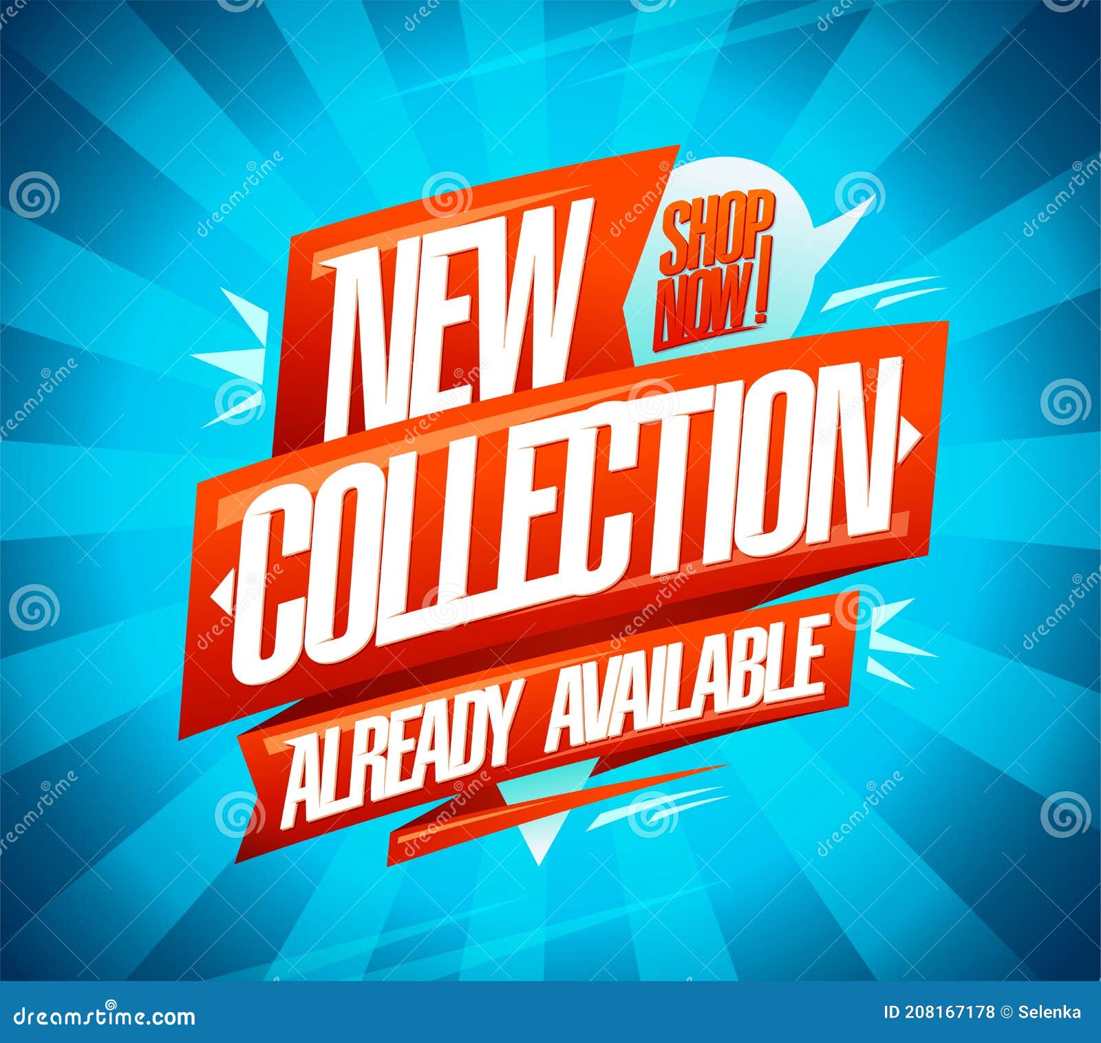 New Collection Already Available Banner Stock Vector - Illustration of ...