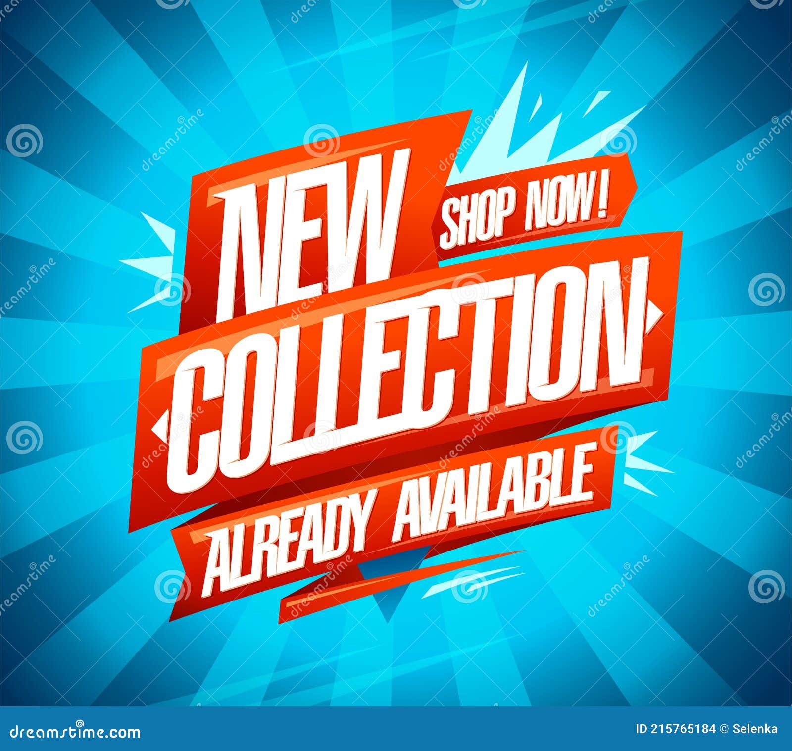 New Collection Already Available, Shop Now, Web Banner Stock ...