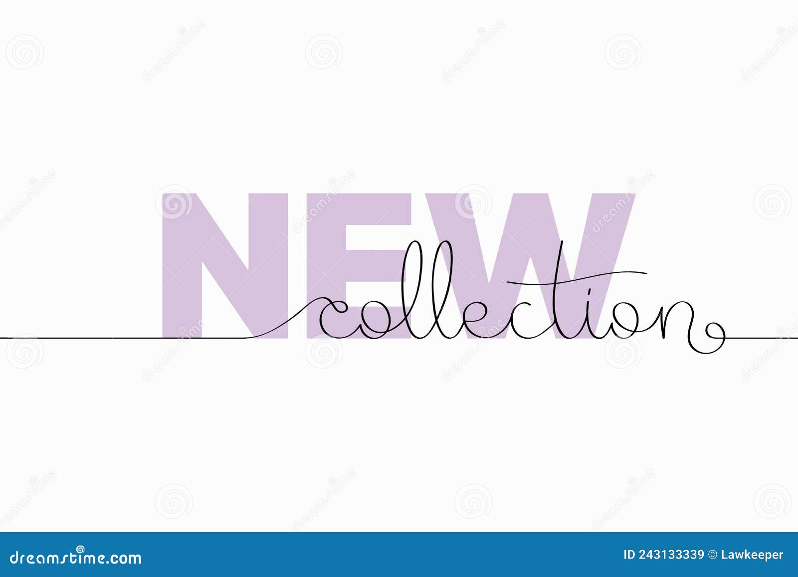 New collection lettering stock vector. Illustration of message - 243133339
