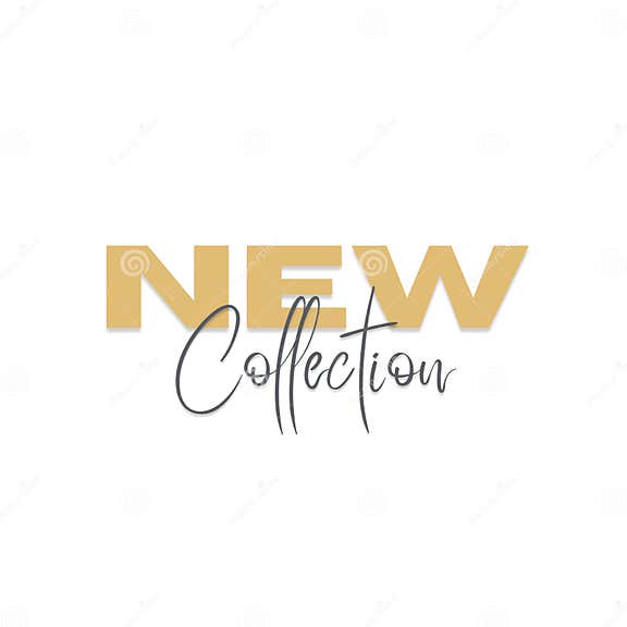 New collection logo stock illustration. Illustration of label - 255256401