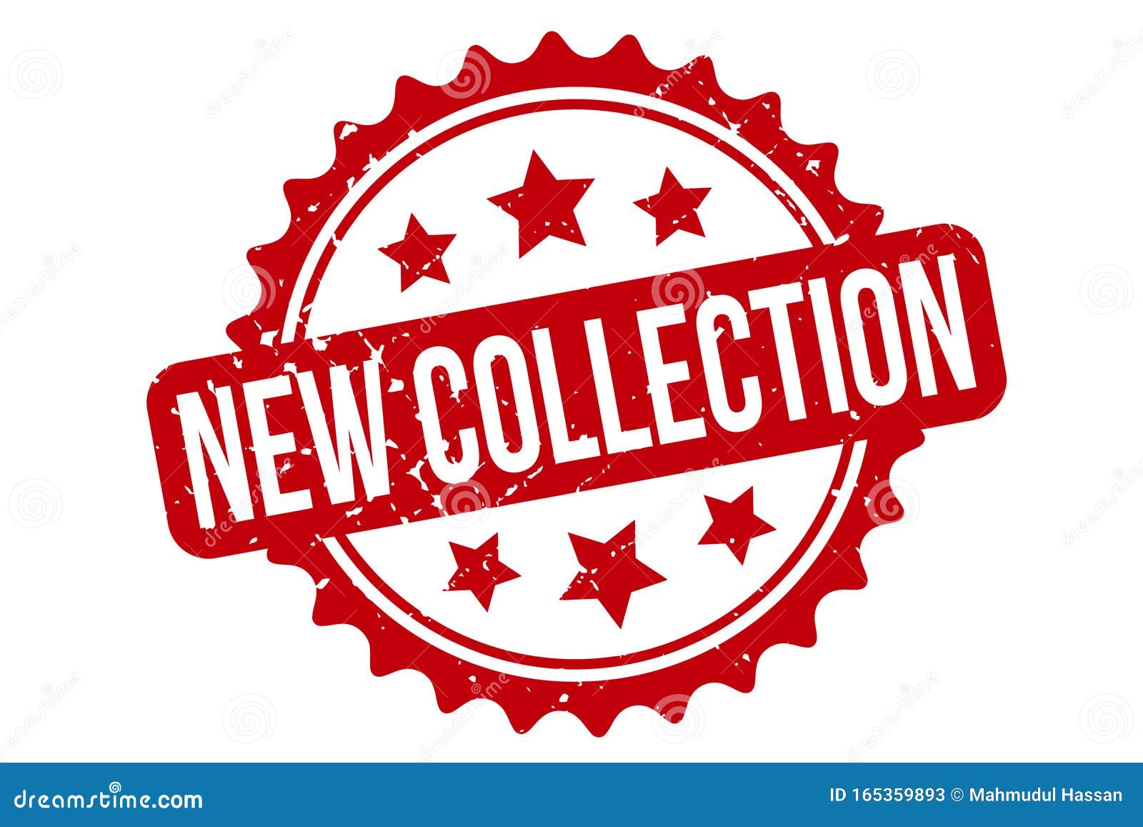 New Collection Rubber Stamp. Red New Collection Rubber Grunge Stamp ...