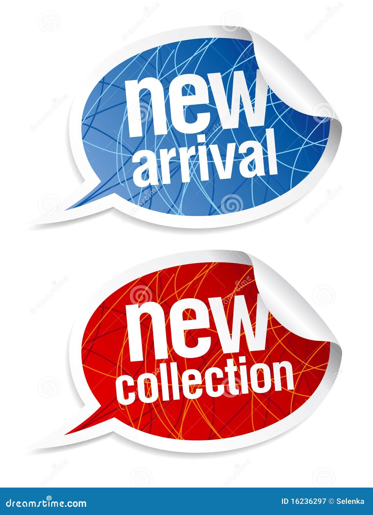 New collection stickers. stock illustration. Illustration of guarantee ...