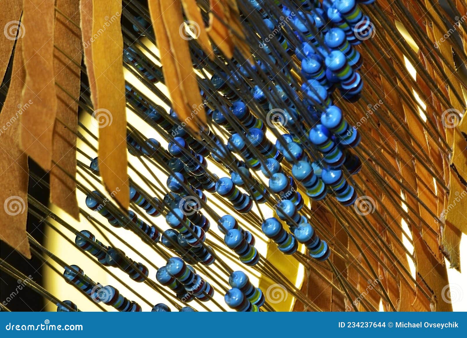 New color coded resistors stock photo. Image of light - 234237644