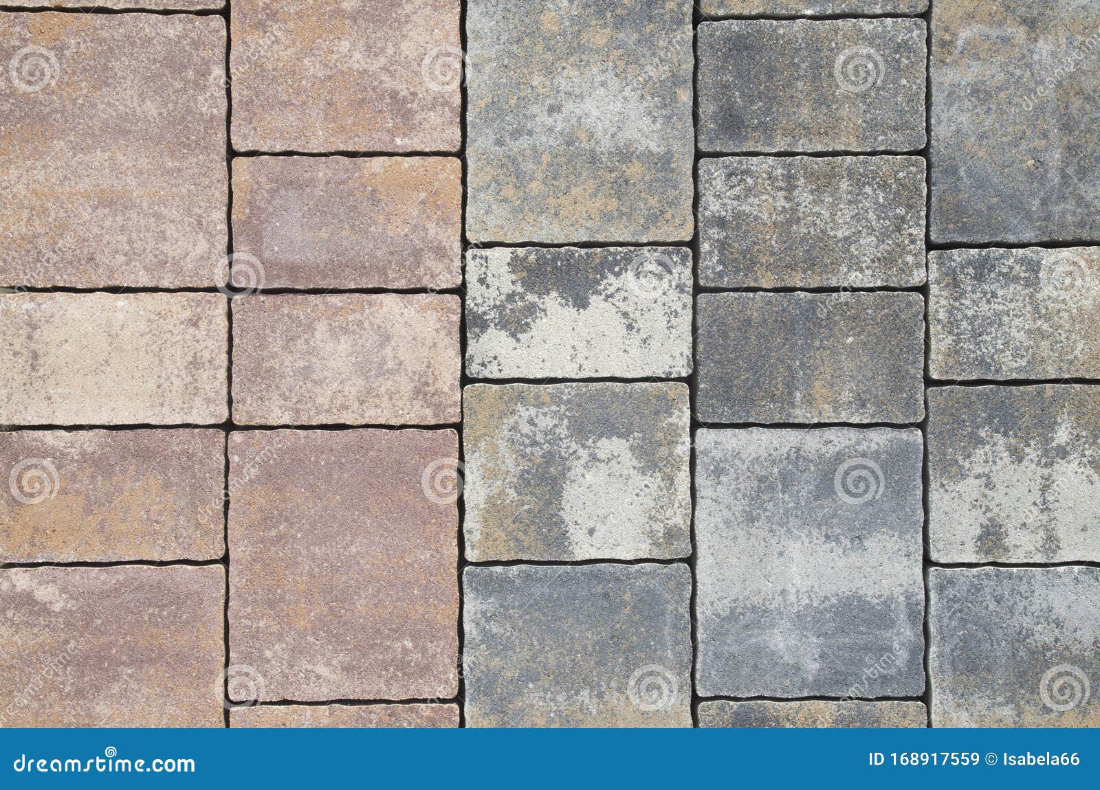 New Colored Decorative Concrete Pavement Stock Image - Image of ...