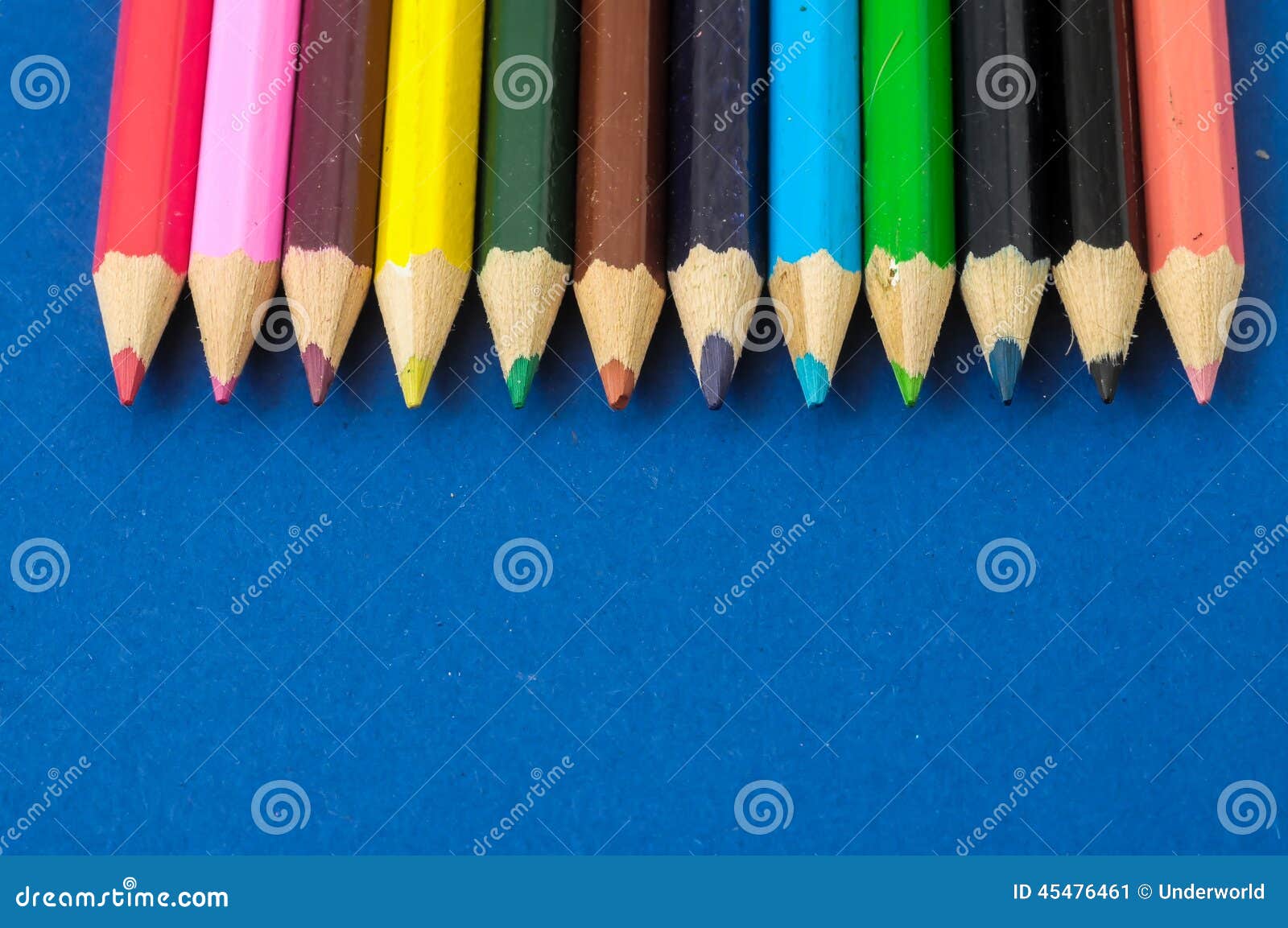 New Colored Pencils Textured Stock Image - Image of wood, drawing: 45476461