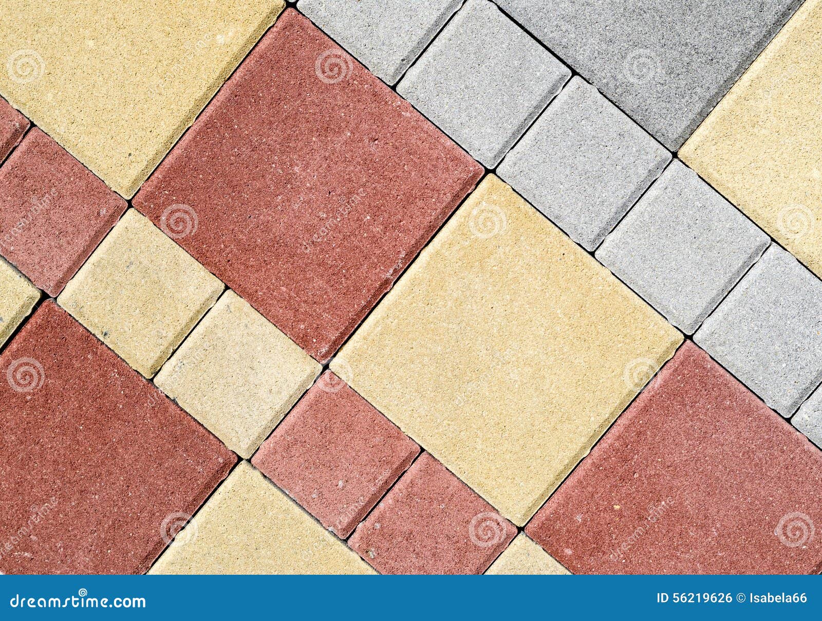 New Colorful Concrete Blocks for Paving of Streets Stock Photo - Image ...