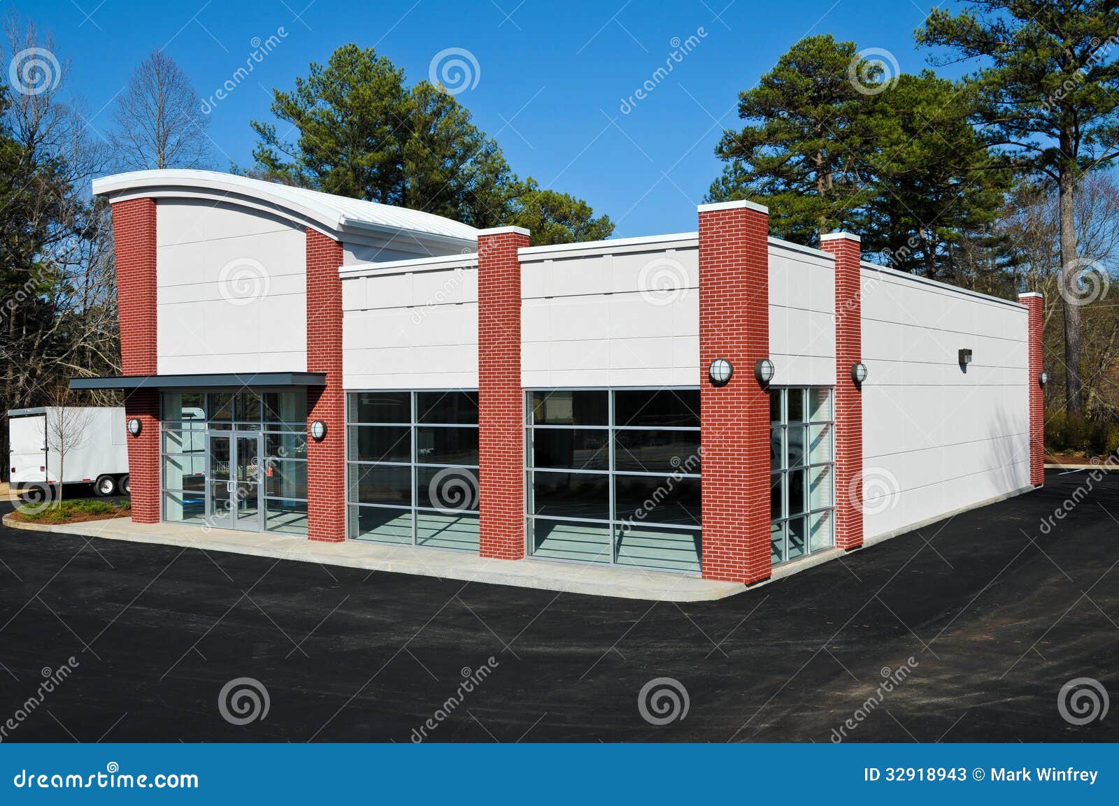 New Commercial Building stock image. Image of builder - 32918943