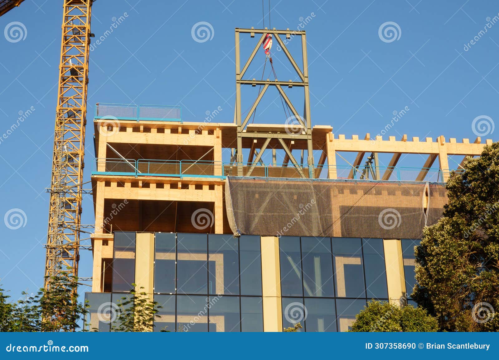 New Commercial Building Construction Underway Stock Photo - Image of ...