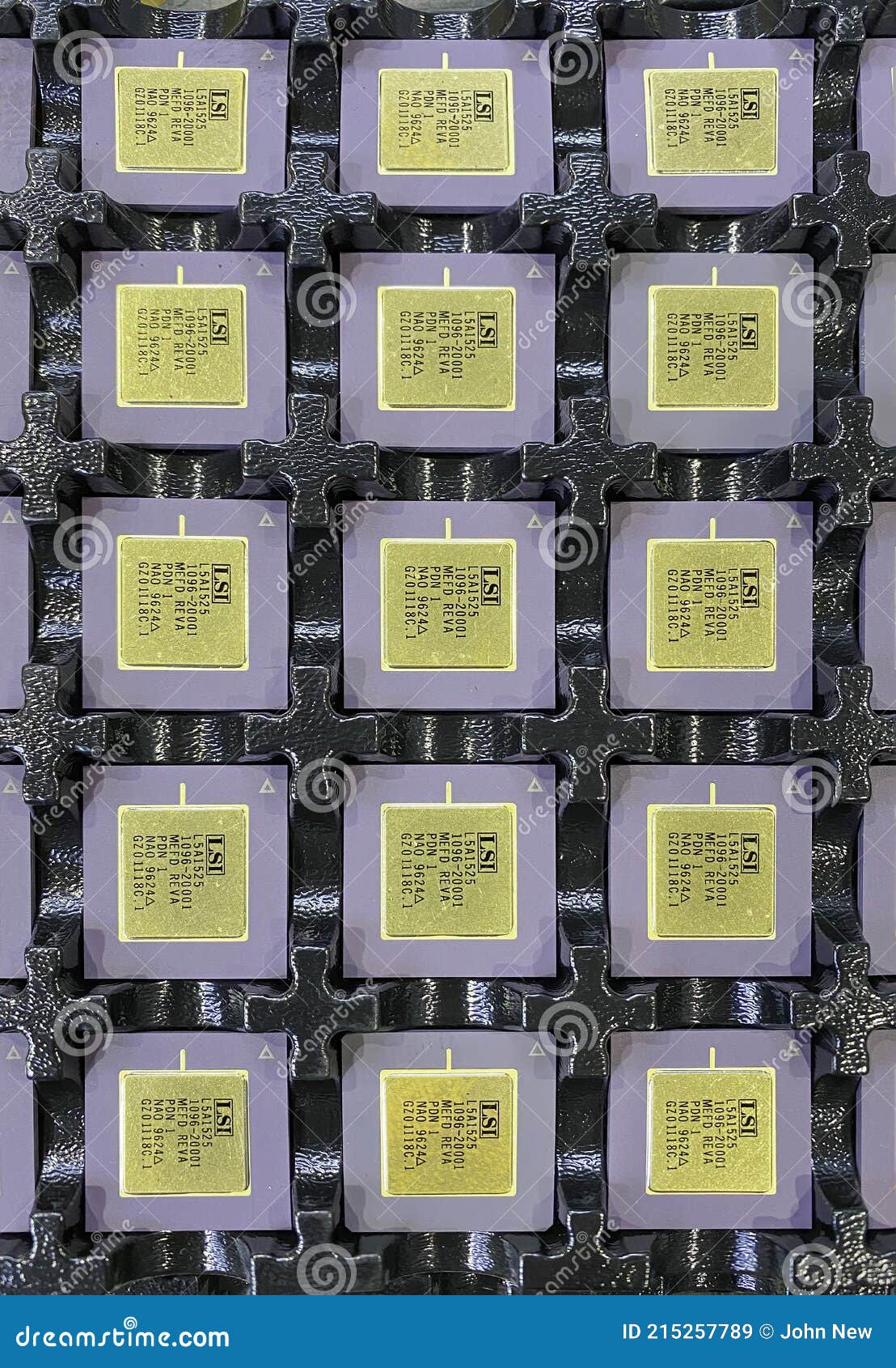 New Computer Chips in a Pattern. Editorial Stock Image - Image of ...