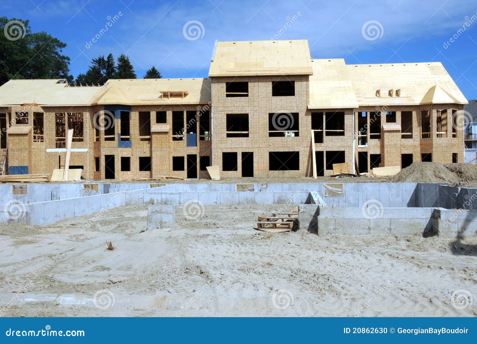 New Condo development stock photo. Image of architecture - 20862630