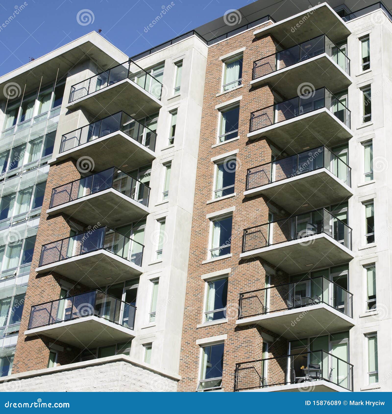 New Condo Exterior stock image. Image of exterior, muti - 15876089