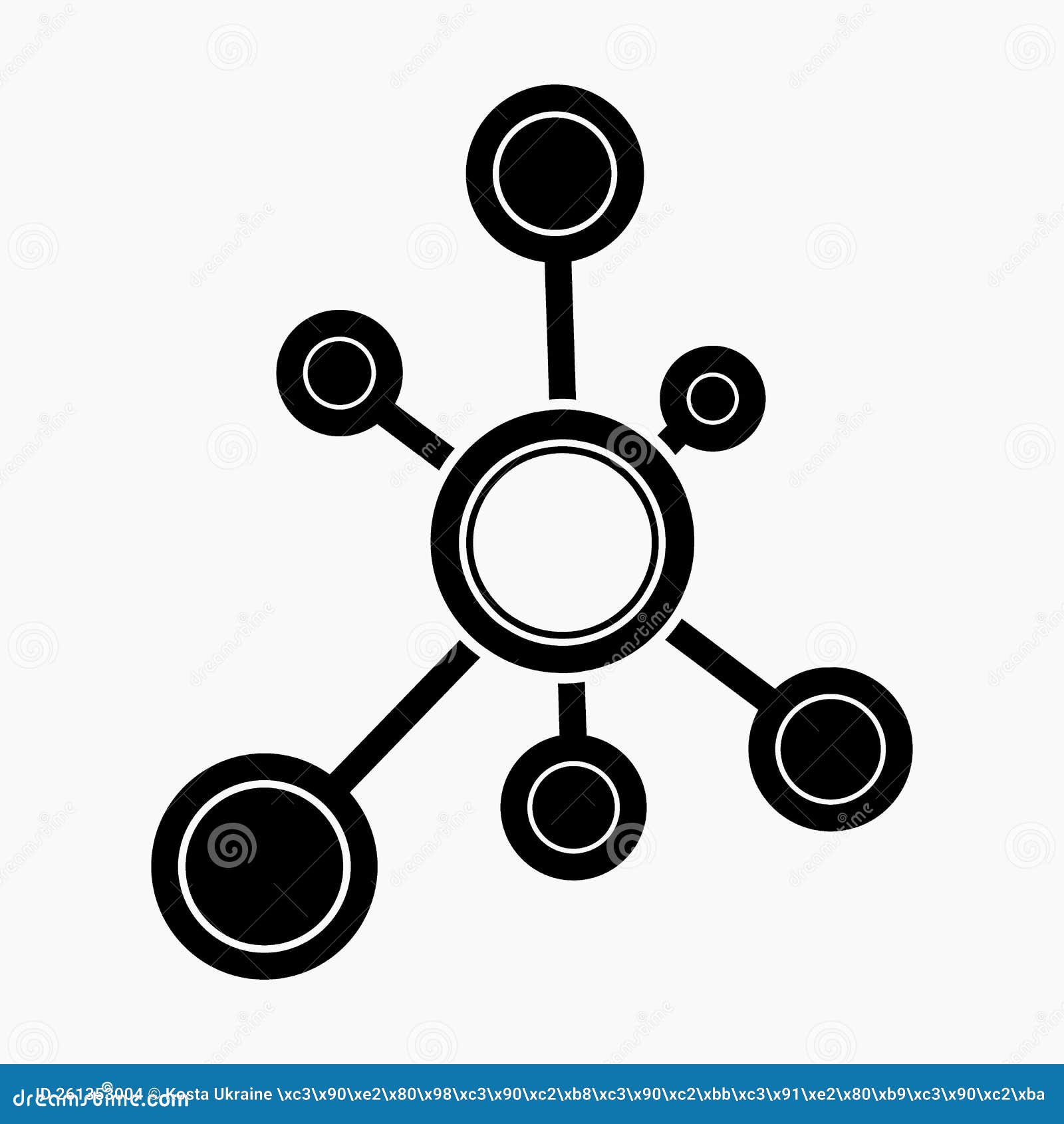 New Connections Vector Icon Stock Vector - Illustration of isolated ...