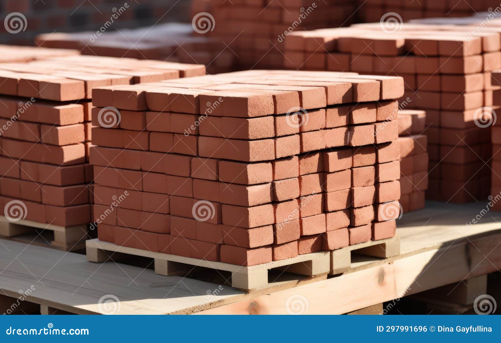 New Construction Bricks Piled High Stock Photo - Image of build ...