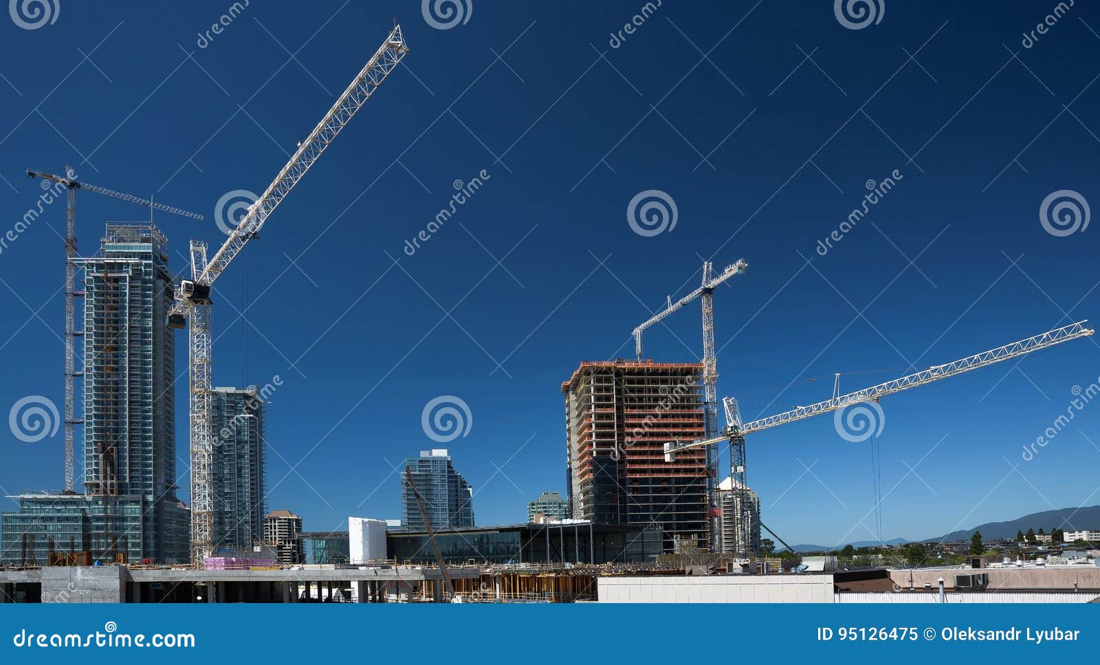 New Construction in Burnaby City Stock Image - Image of burnaby, luxury ...