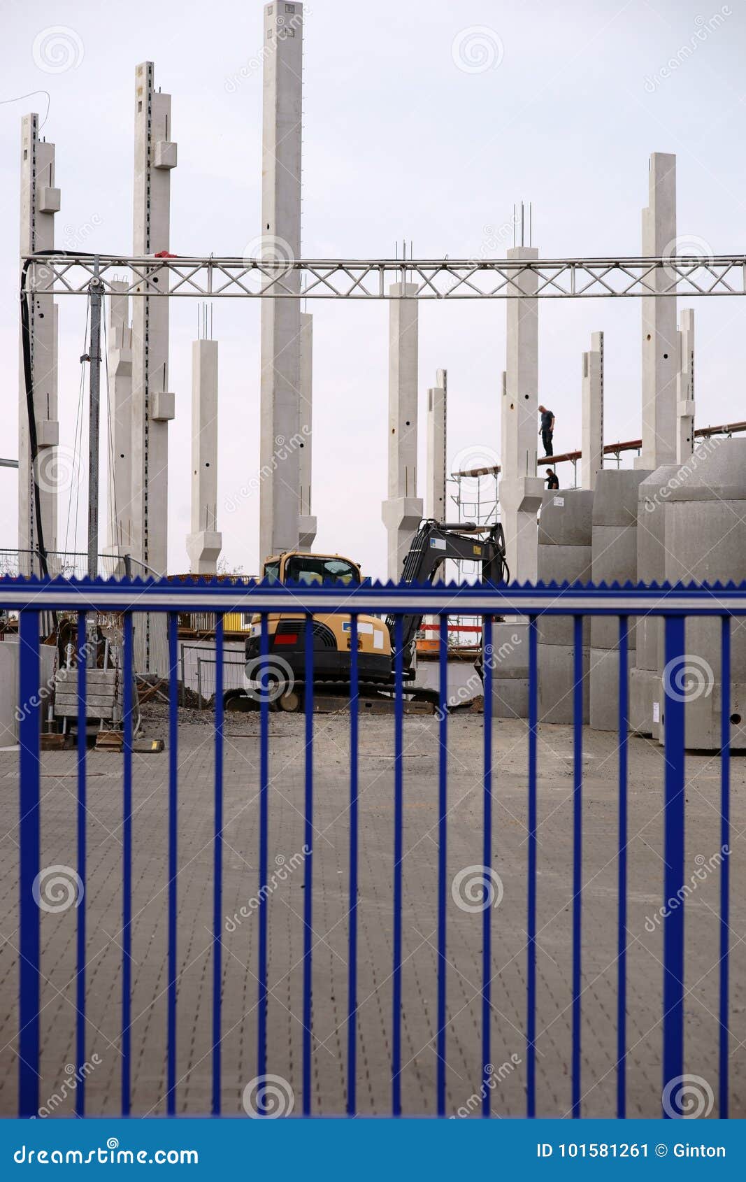 New construction factory stock image. Image of machine - 101581261