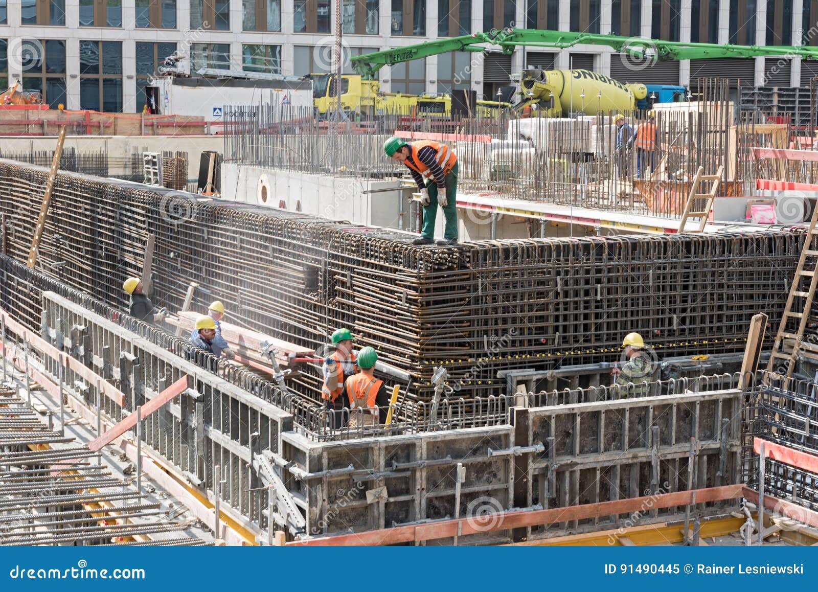 New Construction of High-rise Building in Frankfurt, Germany Editorial ...