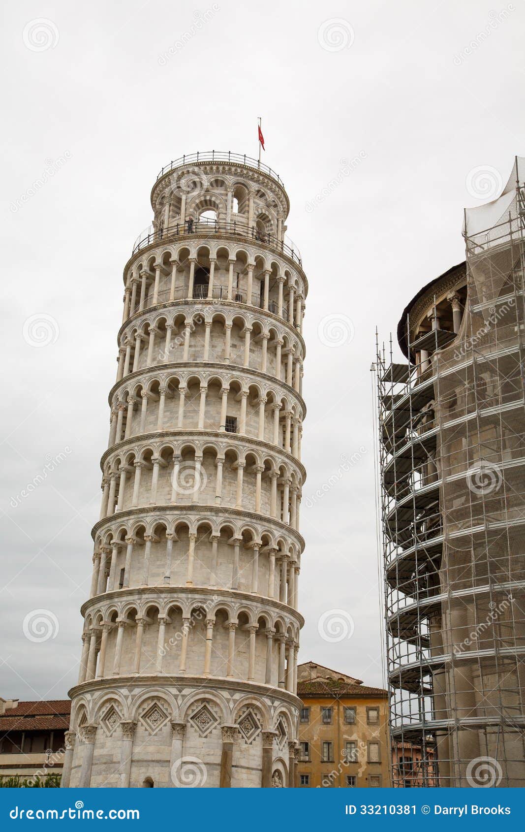 New Construction by Leaning Tower of Pisa Stock Image - Image of ...