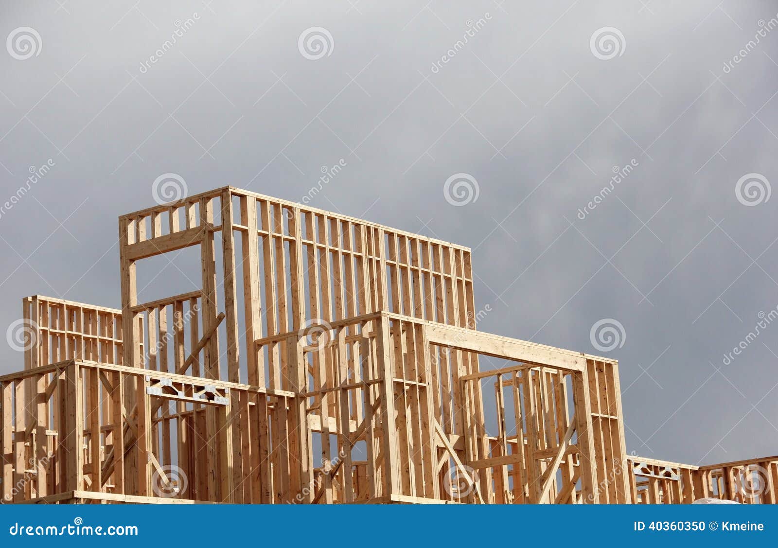 New Construction Open Frame Building Background Stock Photo - Image of ...