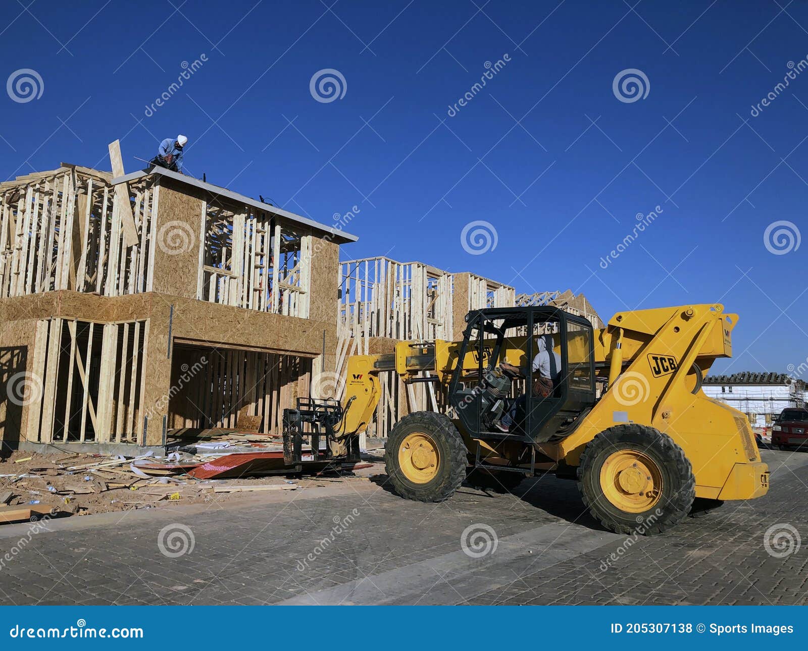 New Construction in Progress. Editorial Stock Photo - Image of ...