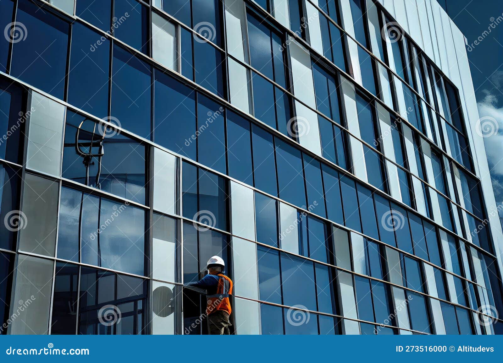 New Construction Project, Showing Plastic Windows Being Installed in ...