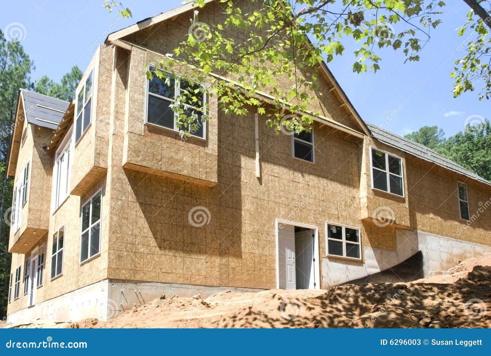 New Construction/ Side View Stock Image - Image of progress, lifestyle ...