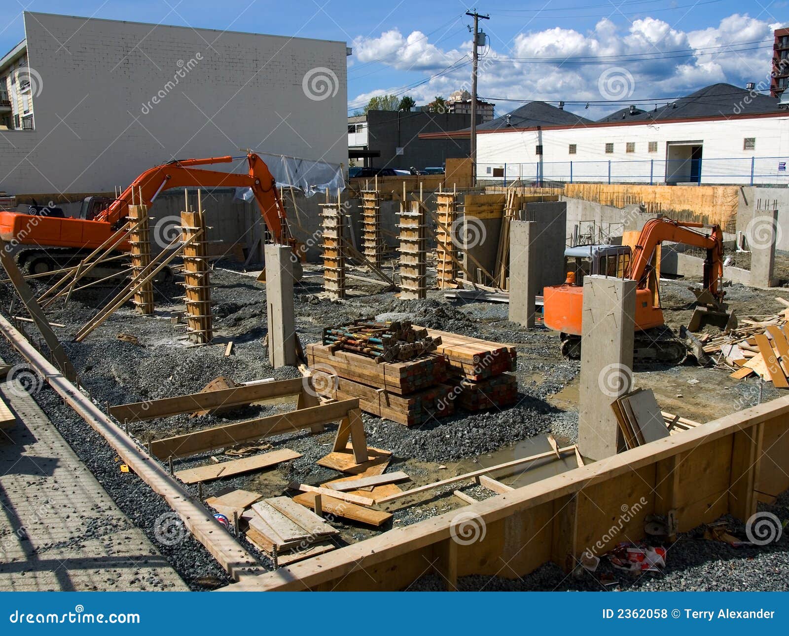 New construction site stock photo. Image of lumber, building - 2362058