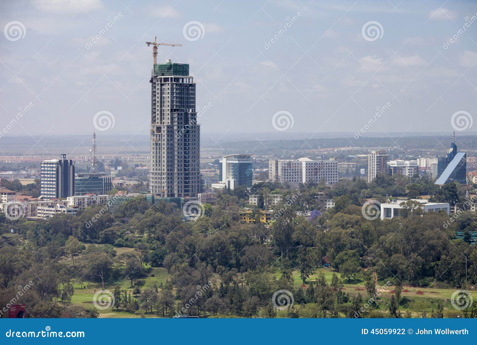 New Construction Skyscraper in Nairobi Stock Photo - Image of building ...