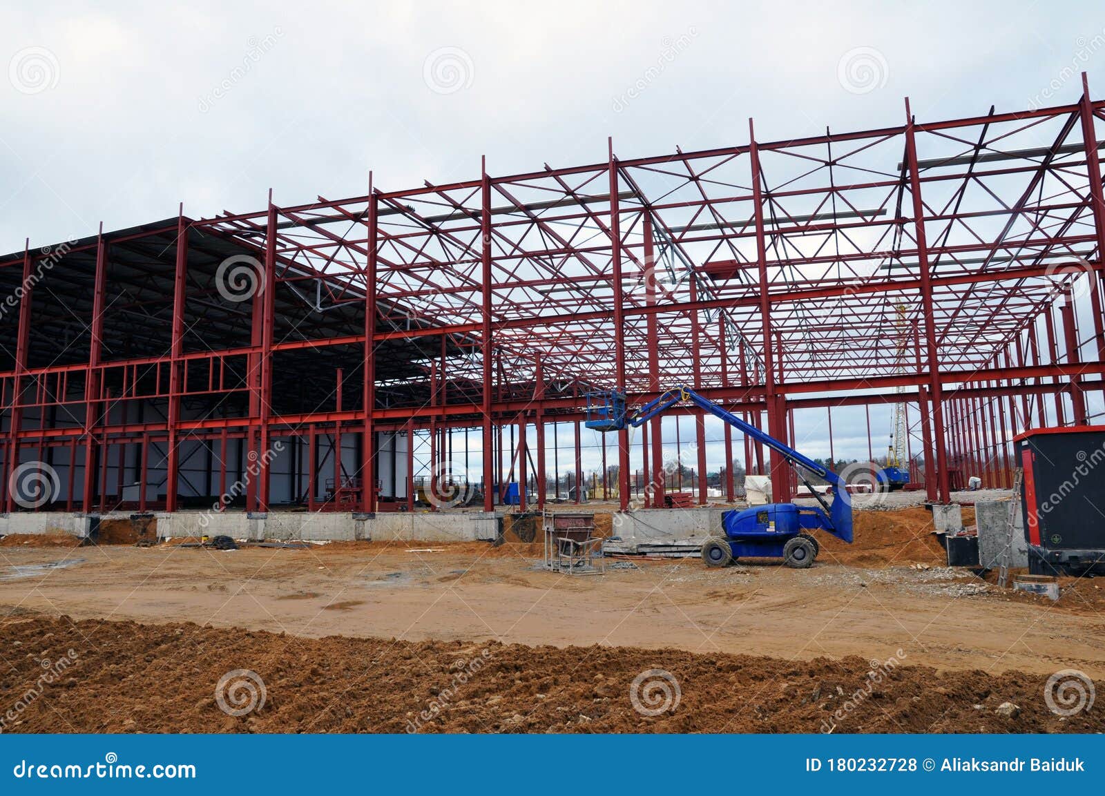 New Construction of a Warehouse Logistics Warehouse. Installation of ...