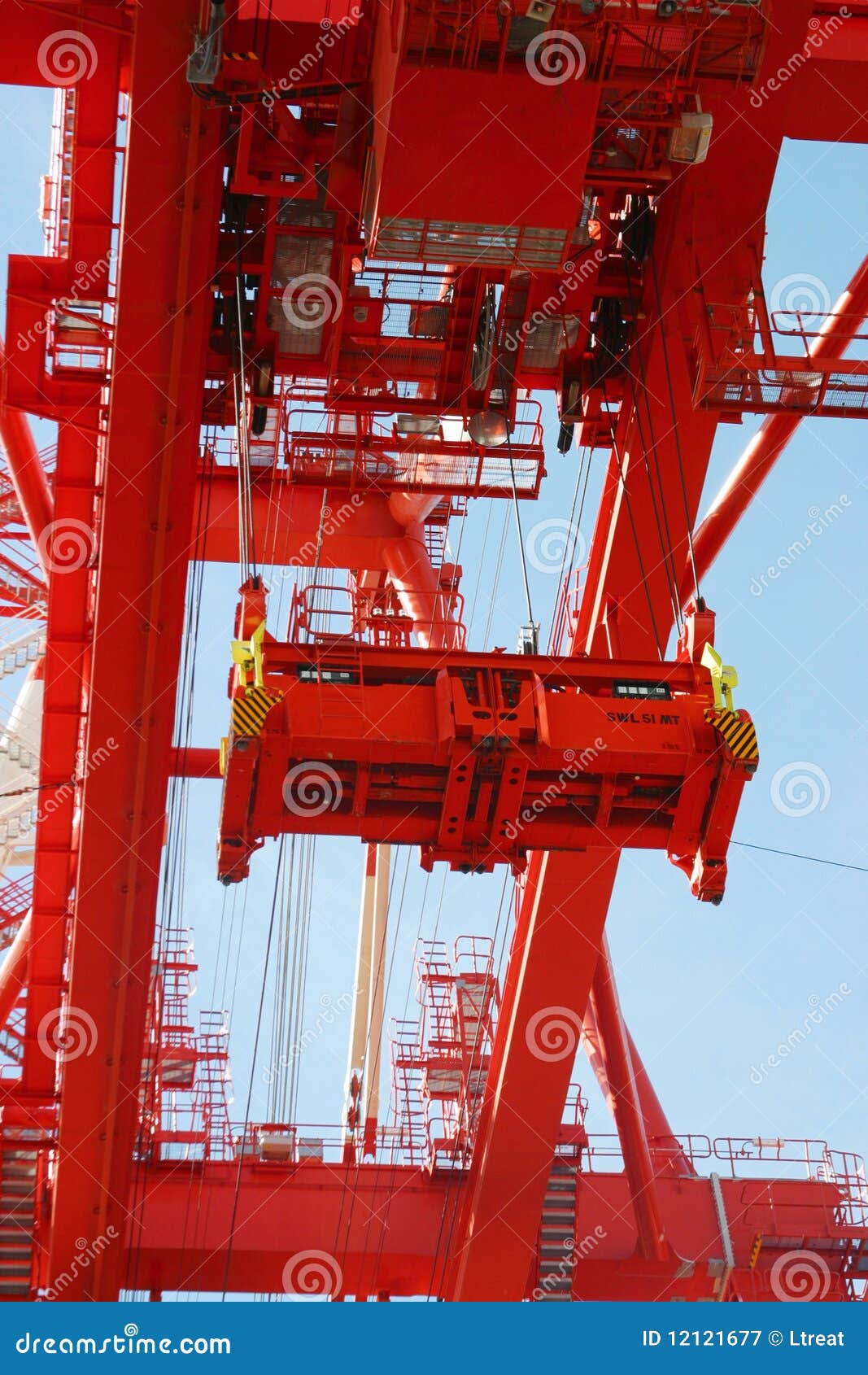 New Container crane stock image. Image of port, cargo - 12121677