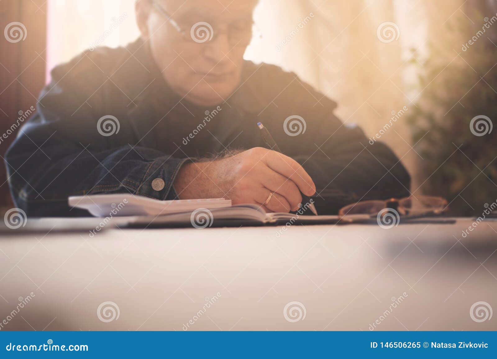 New Contract. Business Man Signing Documents Stock Image - Image of ...