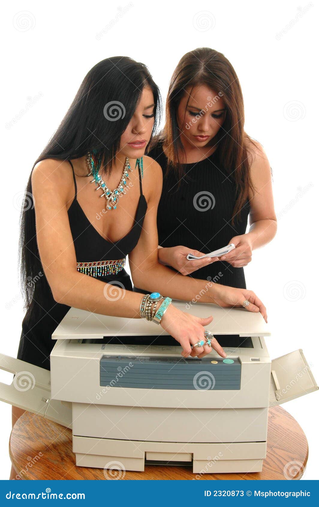New copier stock image. Image of friendly, photocopy, female - 2320873