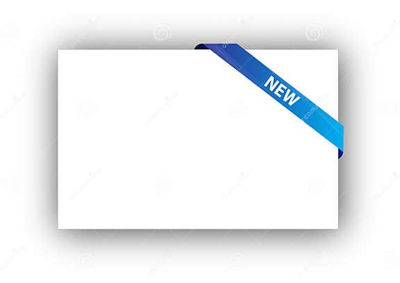 New corner ribbon stock illustration. Illustration of message - 10273688