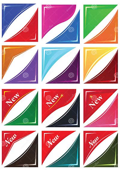 New Corner Sticker_eps stock vector. Illustration of christmas - 23717972