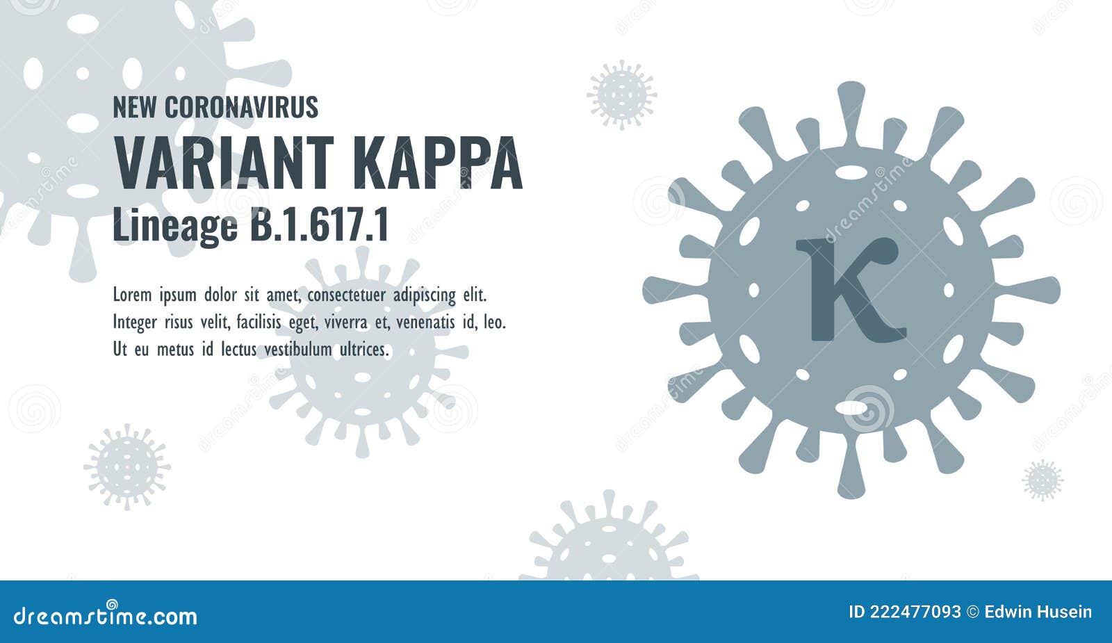 New Coronavirus or SARS-CoV-2 Variant Kappa B.1.617.1 Illustration ...