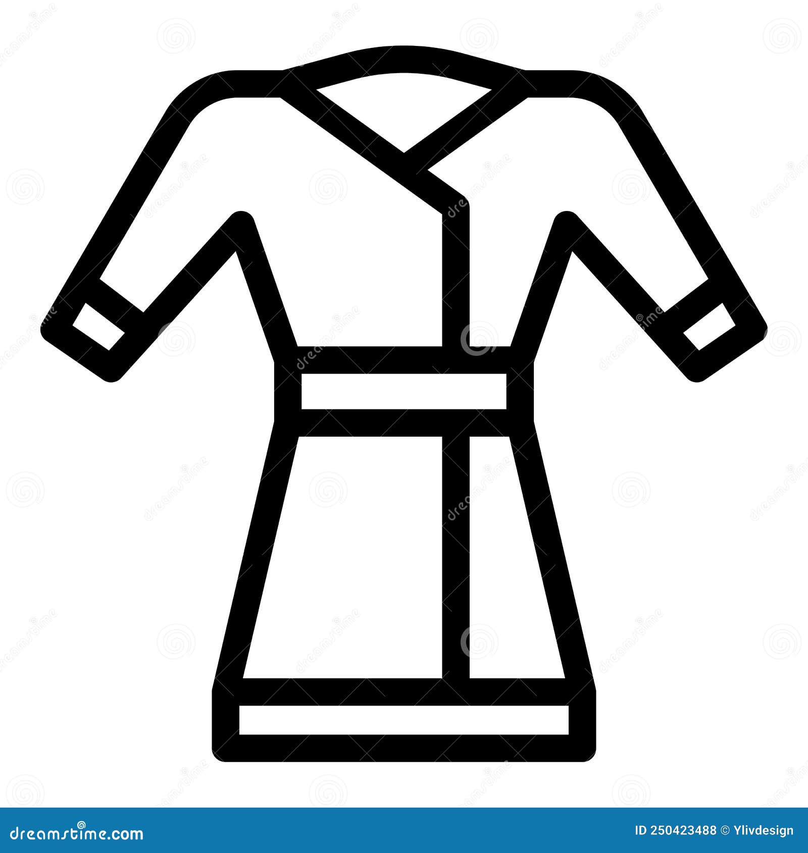 New Cotton Robe Icon Outline Vector. Fabric Cloth Stock Vector ...
