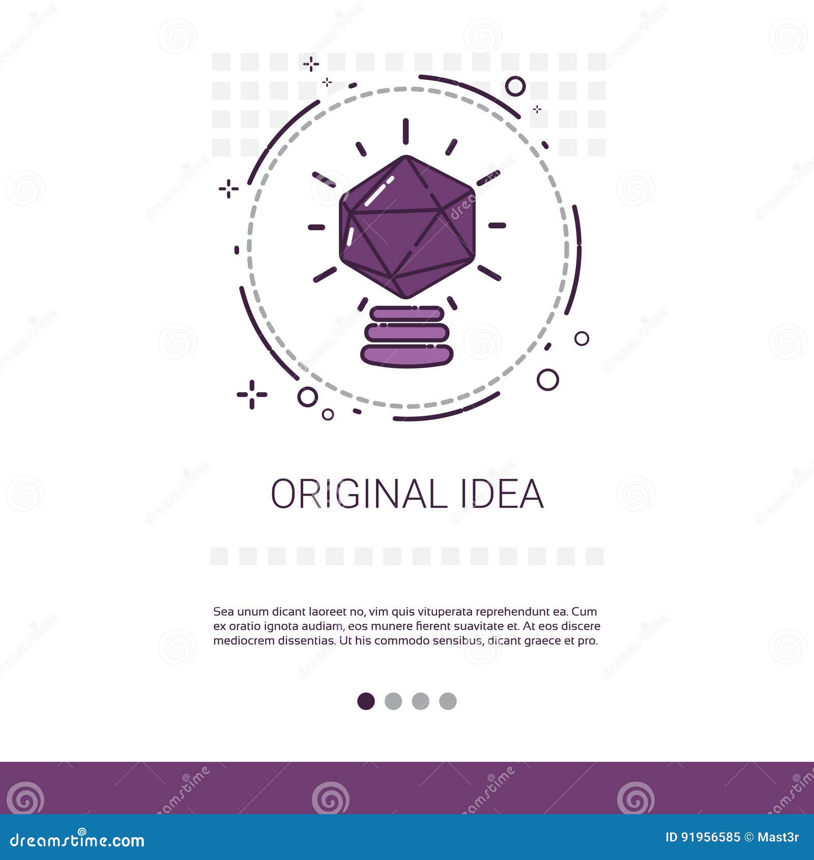 New Creative Original Idea Innovation Banner with Copy Space Stock ...