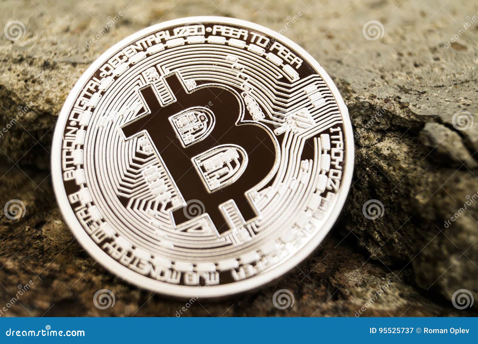 New Crypto Currency, Bitcoin and Computer Fee Finance Map Stock Image ...