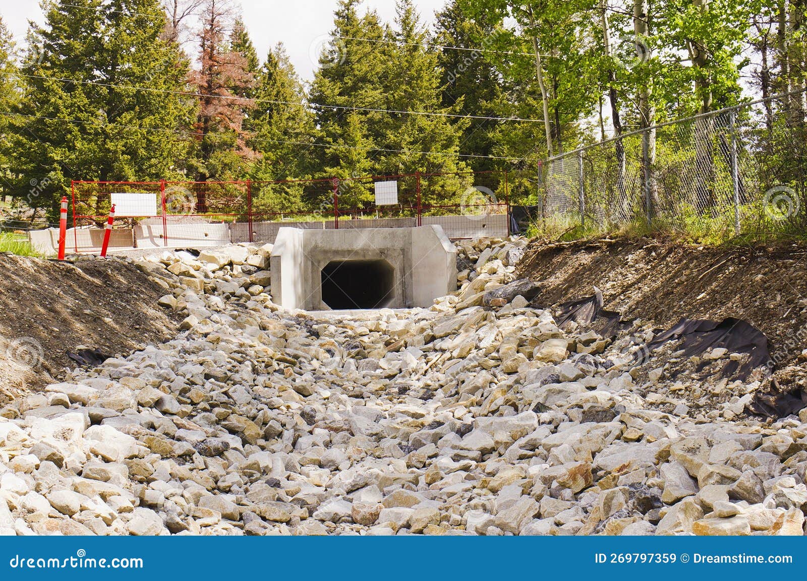 New Culvert stock image. Image of flood, forest, stream - 269797359