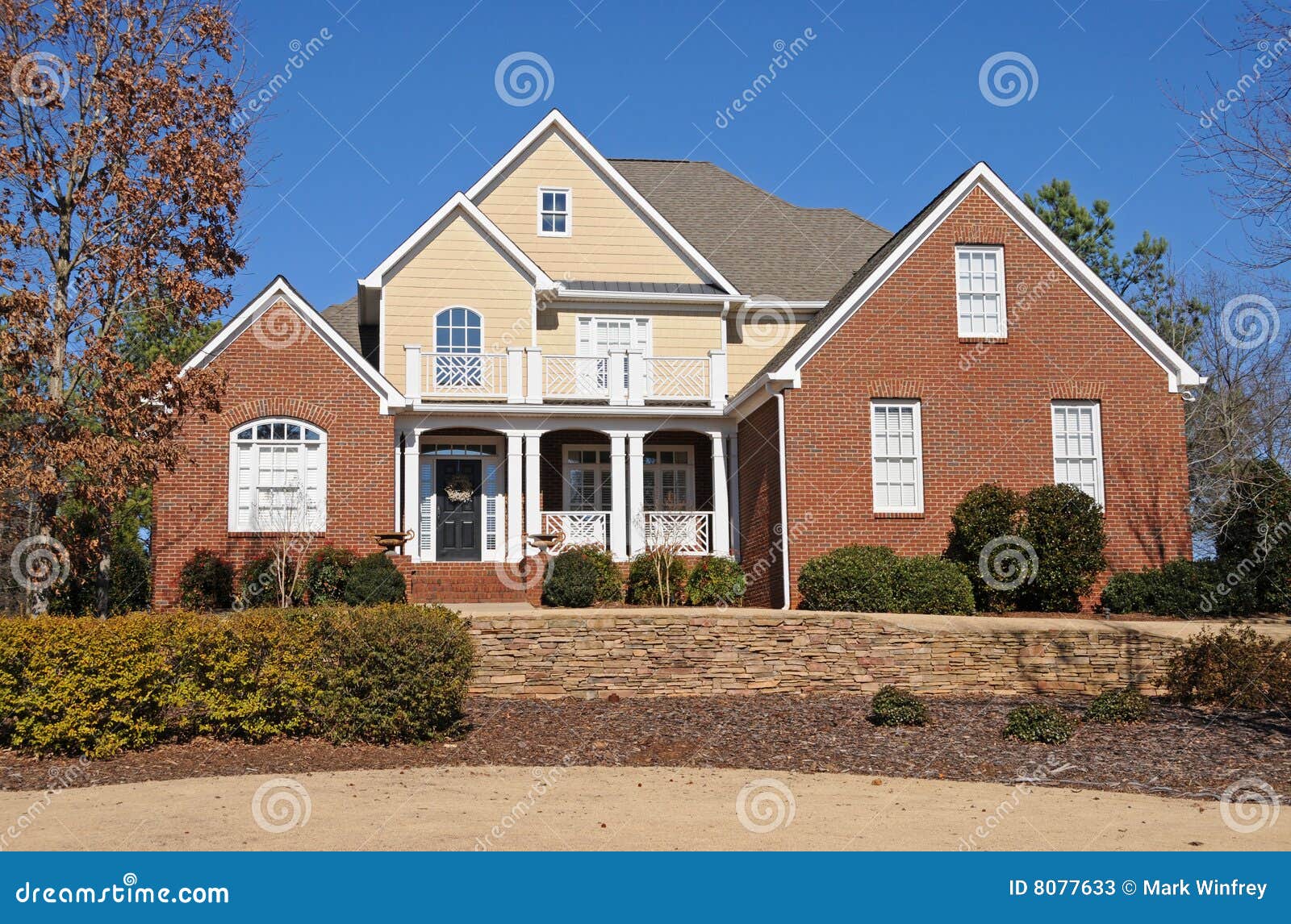 New Custom Built House stock image. Image of large, door - 8077633