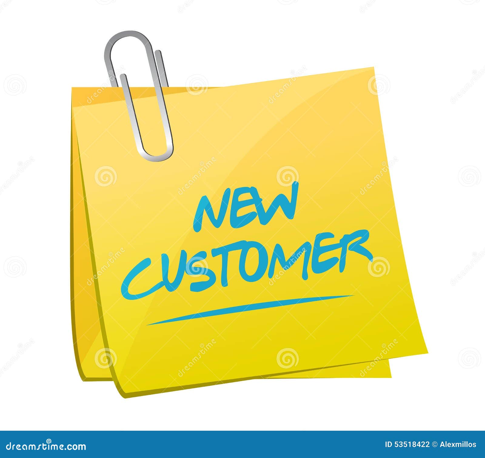 New Customer Post Sign Concept Stock Illustration - Illustration of ...